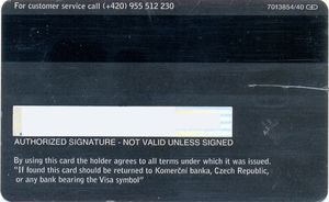 Bank Card: KB (cathedral) (Komerční Banka (KB), Czech RepublicCol:CZ-VE ...