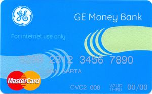 Bank Card: GE Money Bank - For internet use only (GE Capital Bank ...