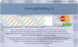 Bank Card: GE Money Bank - bene+ (GE Capital Bank, Czech RepublicCol:CZ ...
