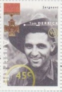 Briefmarke: Sgt Tom Derrick and Victoria Cross (Australien(Famous ...