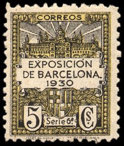 Barcelona Spain Postage Stamp
