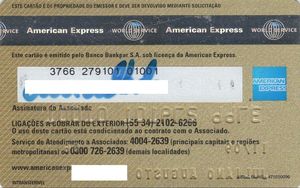 Bank Card: American Express (Banco Bankpar S.A., BrazilCol:BR-AE-0006