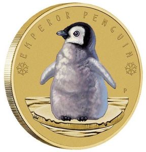 Coin: 1 Dollar (Emperor Penguin) (Tuvalu) (2017 - Polar Babies)