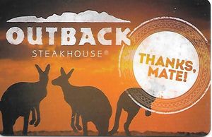 Gift Card: Thanks, Mate! (Outback Steakhouse, United States of America ...