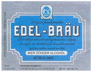 Drink Label: Edel-Bräu (Brouwerij Strubbe, BelgiumCol:BE-BEER-010718
