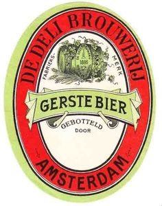 Drink Label: Gerste Bier (De Deli Brouwerij, NetherlandsCol:NL-BEER-009940