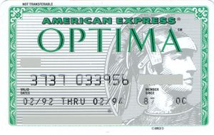 Bank Card: American Express OPTIMA Green (American Express, United ...