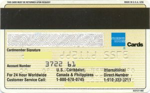 Bank Card: American Express OPTIMA CORPORATE Yellow (American Express ...
