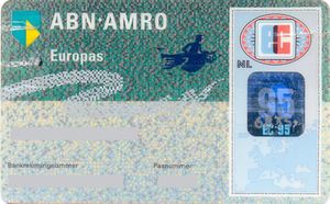 Bank Card: ABN-AMRO Bank ec 95 (ABN-AMRO Bank, NetherlandsCol:NL-MS-0035