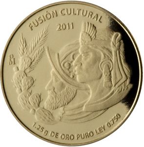 Coin: 1.25 Grams (Cultural Fusion - Spaniard and Indigenous) (Mexico ...