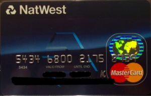 Bank Card: NatWest MasterCard (National Westminster Bank, United ...
