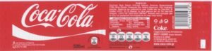 Etiqueta de Bebida: Coca-Cola (Coca-Cola 3E Greece ABEE, Grécia) Col:GR ...