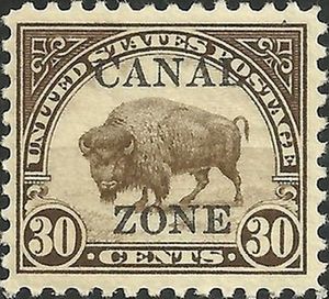 Stamp: American Buffalo (Canal Zone) (Personalities - USA General ...