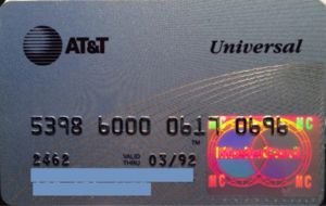 Bank Card: Universal Bank AT&T MasterCard (Universal Bank, United ...
