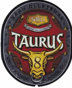 Drink Label: Taurus-2 (Saku Õlletehas AS, EstoniaCol:EE-BEER-000247