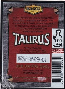 Drink Label: Taurus-2 (Saku Õlletehas AS, EstoniaCol:EE-BEER-000247