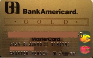 Bank Card: Bank of America Gold MasterCard (Bank of America, United ...