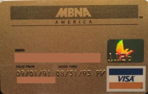Kard Pang-banko: MBNA Gold Visa Card (MBNA America Bank, Estados Unidos ...