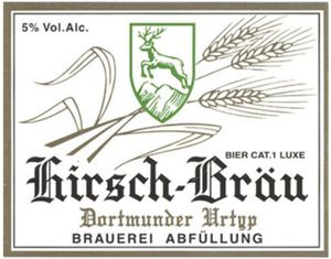 Drink Label: Hirsch-Brau (Brouwerij Strubbe, BelgiumCol:BE-BEER-010783