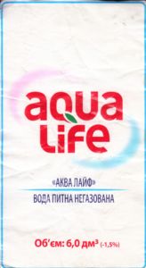 Drink Label: Aqua Life still drinking water (PAT "Mirgorod's mineral ...