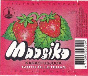 Drink Label: Maasikas (Tartu Õlletehas, EstoniaCol:EE-SODA-000001