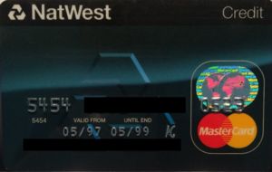 Bank Card: NatWest MasterCard (National Westminster Bank, United ...