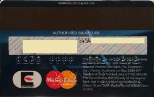 Bank Card: NatWest MasterCard (National Westminster Bank, United ...