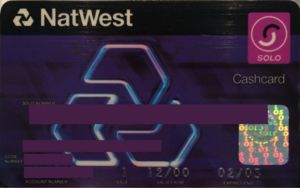 Bank Card: NatWest Cashcard (National Westminster Bank, United Kingdom ...