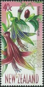 Stamp: Kotukutuku (Fuchsia excorticata) (New Zealand(Flowering Trees of ...