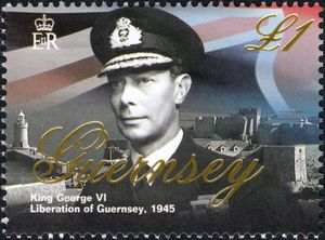Stamp: King George VI (Guernsey(60th Liberation Anniversary) Mi:GG 1050 ...