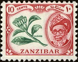 Stamp: Cloves (Zanzibar(Sultan Khalifa bin Harub Pictorials) Mi:TZ-ZB ...
