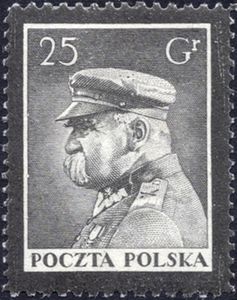 Stamp: Marshal Pilsudski (1867-1935) (Poland(The Death of Marshal Józef ...