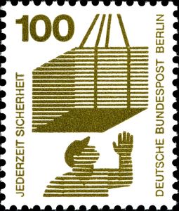 Stamp: Suspended Load (Berlin(Prevent Accident) Mi:DE-BE 410ARa,AFA:DE ...