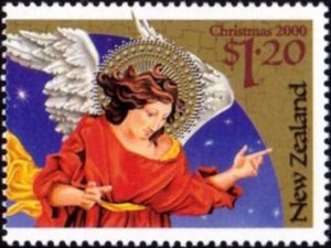 Stamp: Archangel Gabriel (New Zealand(Christmas 2000) Mi:NZ 1860,Sn:NZ ...