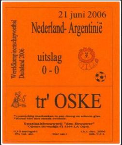 Drink Label: tr'OSKE Duitsland 2006 (Speciaalbrouwerij Den Brouwer ...