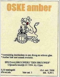 Drink Label: OSKE Amber (Speciaalbrouwerij Den Brouwer, NetherlandsCol ...