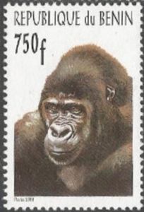 Stamp: Western Gorilla (Gorilla gorilla) (Benin(Gorillas) Mi:BJ L,Sn:BJ ...