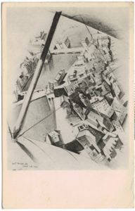 Postcard: Zürich, aerial view (drawing) (Switzerland(Zurich) Col:CH-001988
