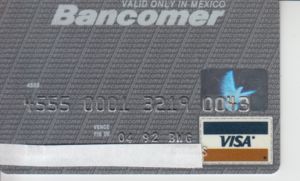 Bank Card: Bancomer (Bancomer, MexicoCol:MX-VI-0068