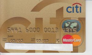Cartões de bancos: Citi (Citibank, MéxicoCol:MX-MC-0101