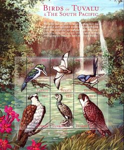 Stamp: Birds of the South Pacific (Tuvalu(Birds of Tuvalu & South ...