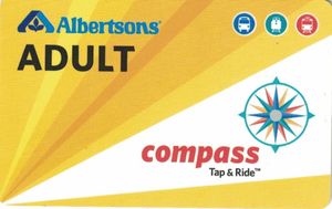 Transport Ticket: Compass Tab & Ride Albertsons (MTS-Metropolitan ...