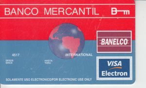 Bank Card: Banelco (Banco Mercantil, ArgentinaCol:AR-VE-0028