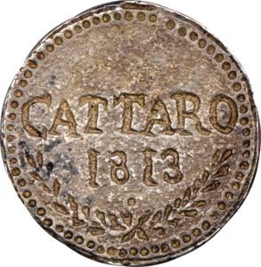 Moneda: 1 Franc (Montenegro) (1813 - Cattaro - Napoleonic War) WCC:km1 ...