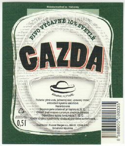 Drink Label: Gazda (Pivovar Vyhne, SlovakiaCol:SK-BEER-001917