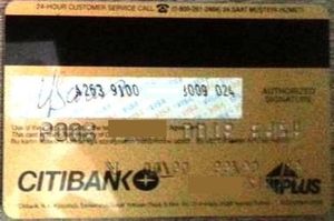Bank Card: Citibank Gold Card (Citibank, Türkiye (Turkey)Col:TR-VI-0346