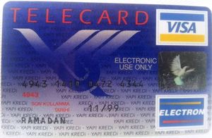 Bank Card: Telecard (Yapi Kredi Bankasi, Turkey) Col:TR-VE-0112