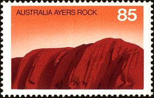 Stamp: Ayers Rock (Uluru), Northern Territory (Australia(Scenes) Mi:AU ...