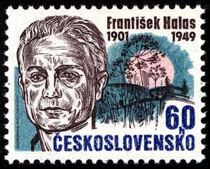 Stamp: 75th Birth Anniversary of Frantisek Halas (1901-1949 ...