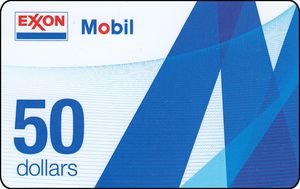 Gift Card: blue Ribbon (Exxon Mobil, United States of America(Blue ...